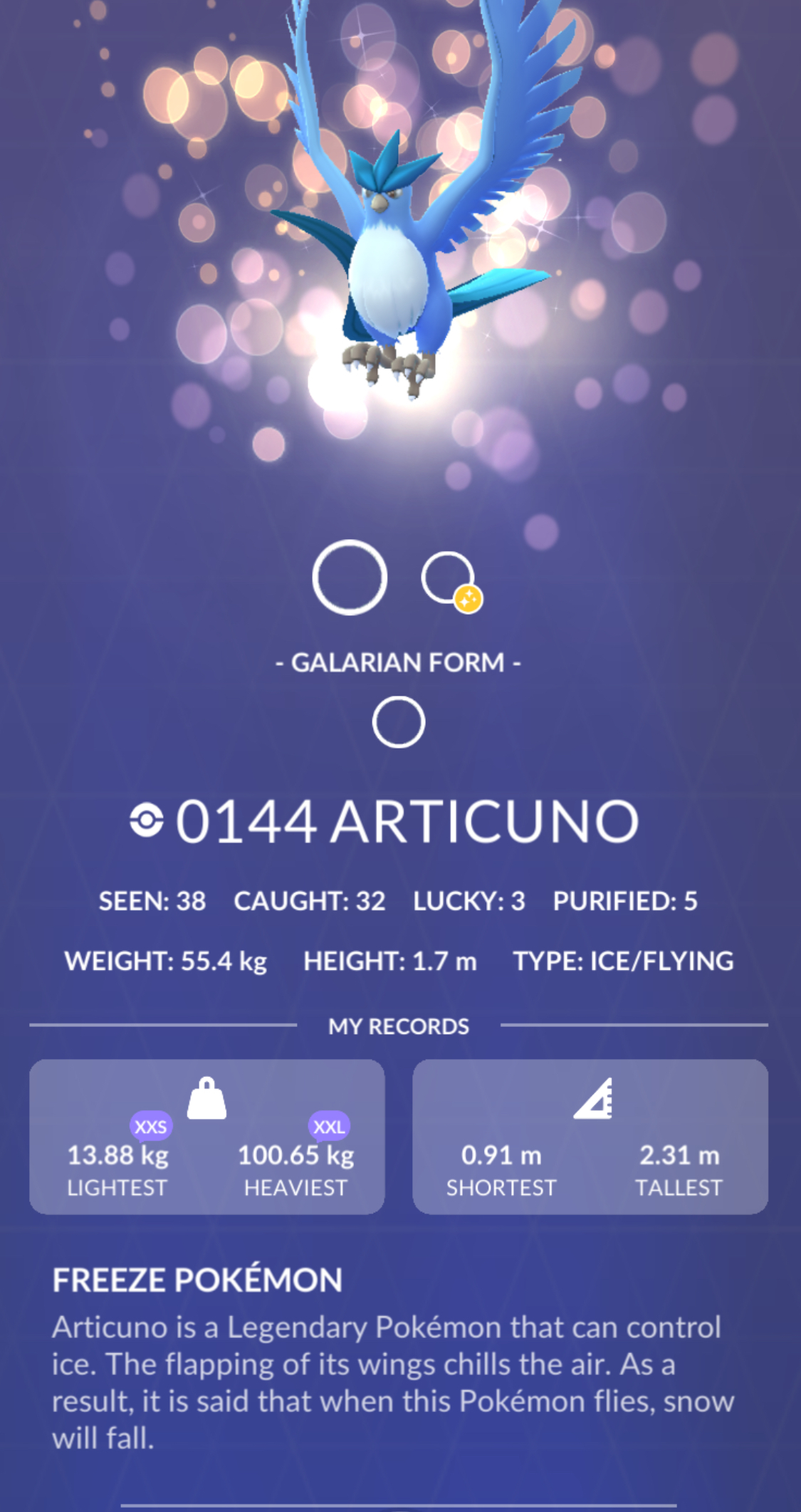 Articuno: One of the Original Legendary Trio in Pokémon GO