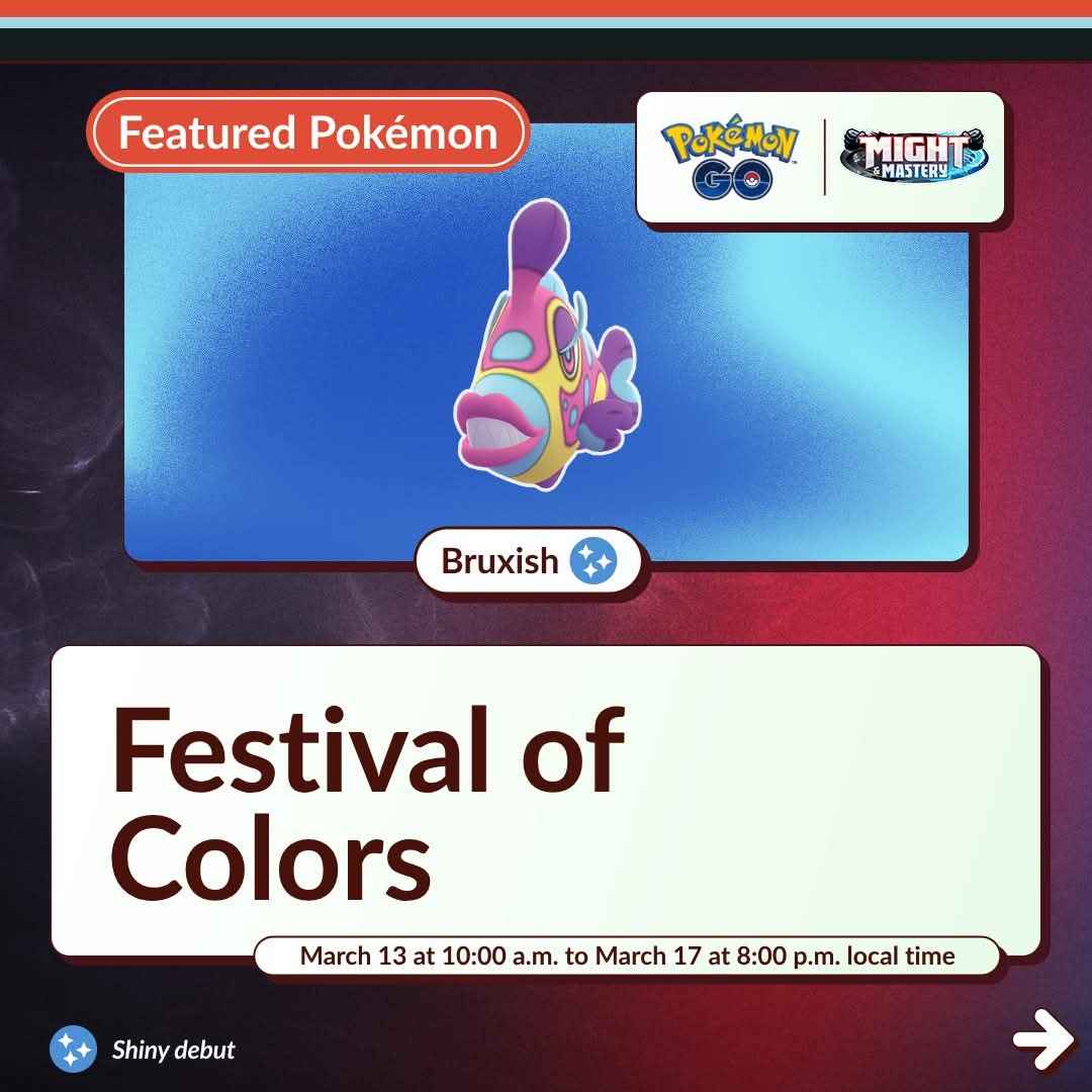 Pokémon GO: Festival of Colors Event Details